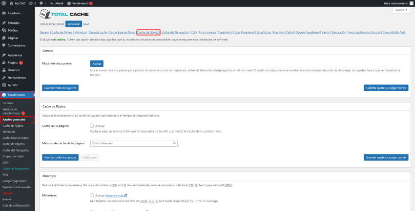 Optimiza WordPress Caché de Objetos Persistente - Guía